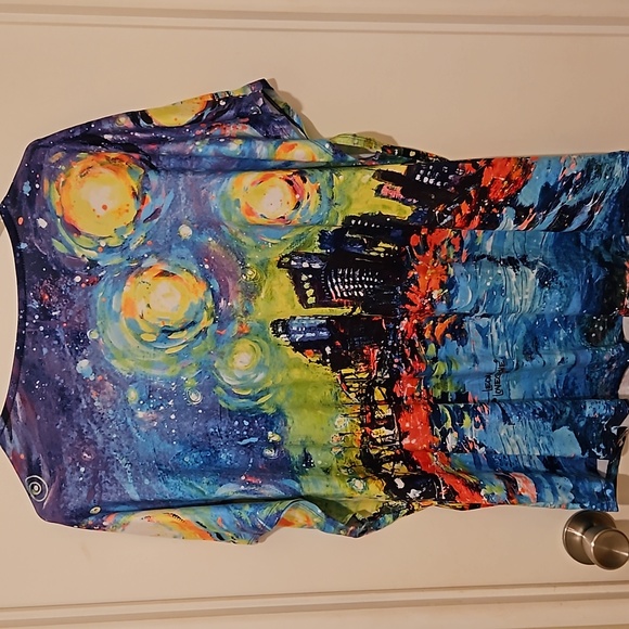 Leoma Lovegrove | Tops | Leoma Lovegrove Vibrant City Print Top Size ...